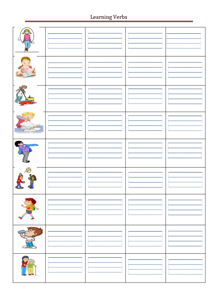 Learning Verbs | PDF