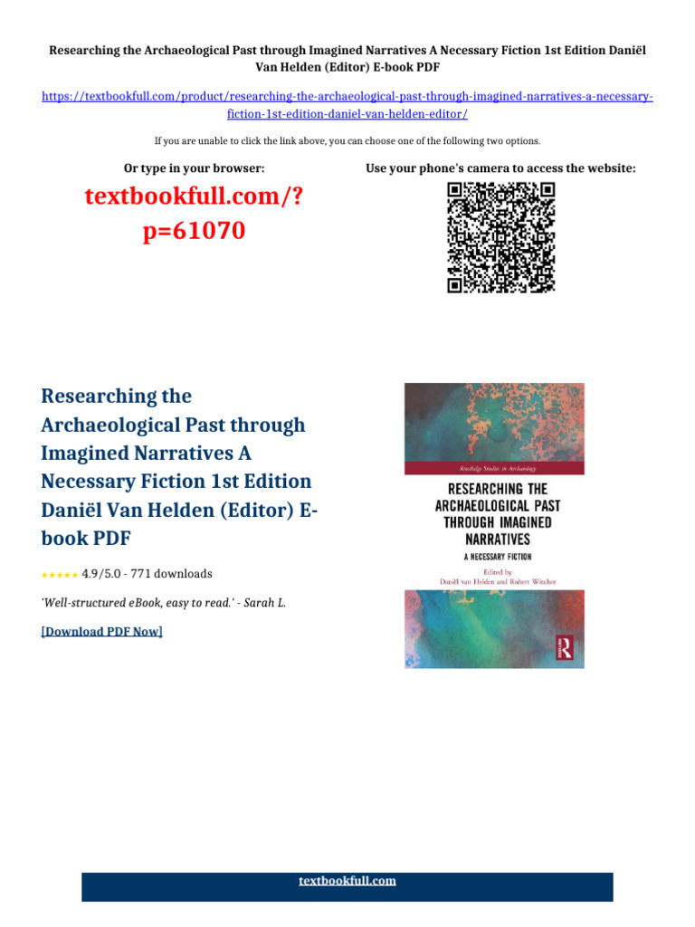 Researching the Archaeological Past through Imagined Narratives A ...