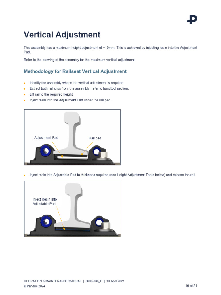 Vertical Adjustment & Clip Adjustment With Eccentric Bush | PDF
