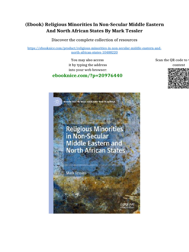 (Ebook) Religious Minorities in Non-Secular Middle Eastern and North ...