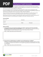 Health Screening Application Form Malta | PDF | Tuberculosis ...