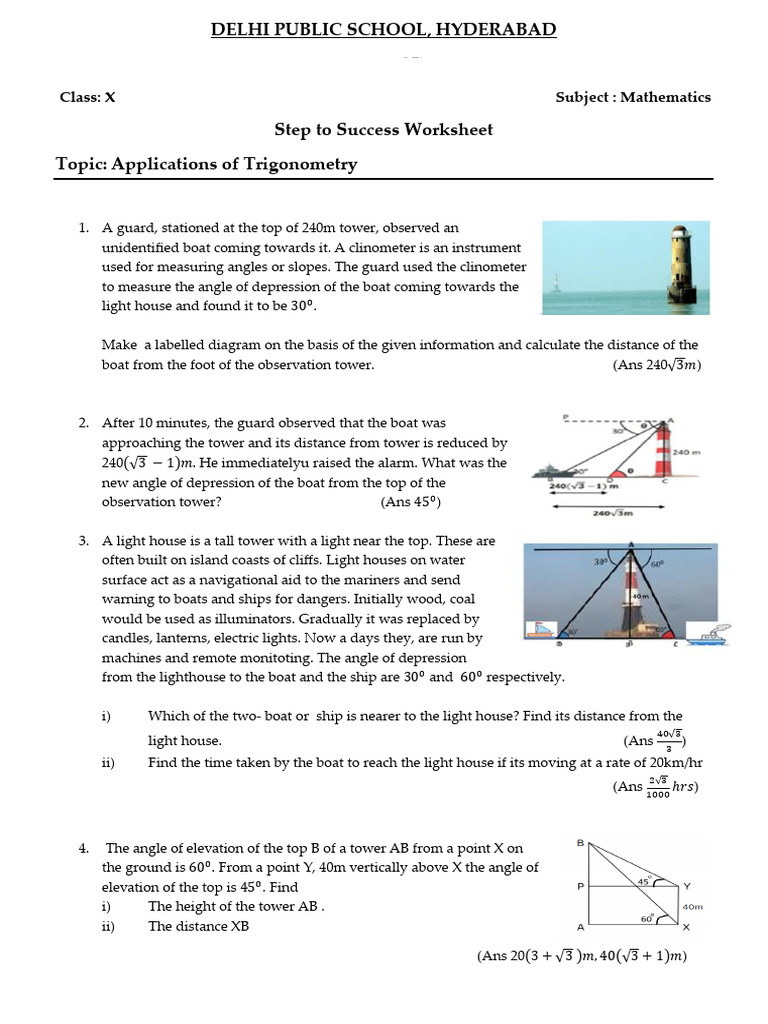 CH 9 - Applications of Trigonometry | PDF
