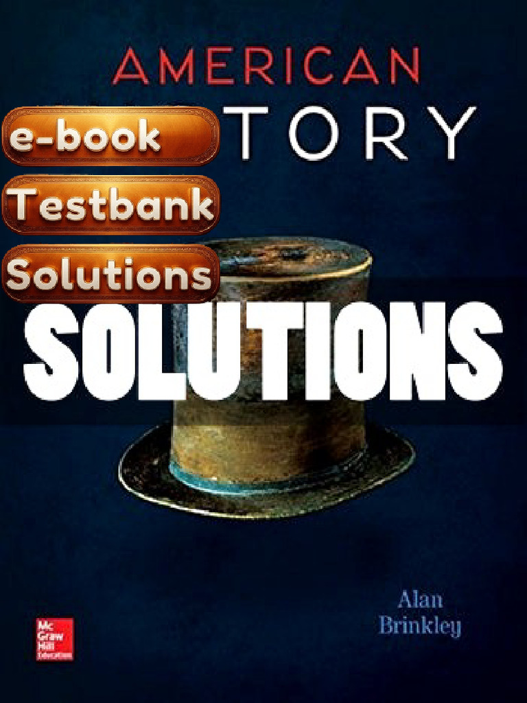 Testbank - American History 15th Edition Alan Brinkley Textbook ...