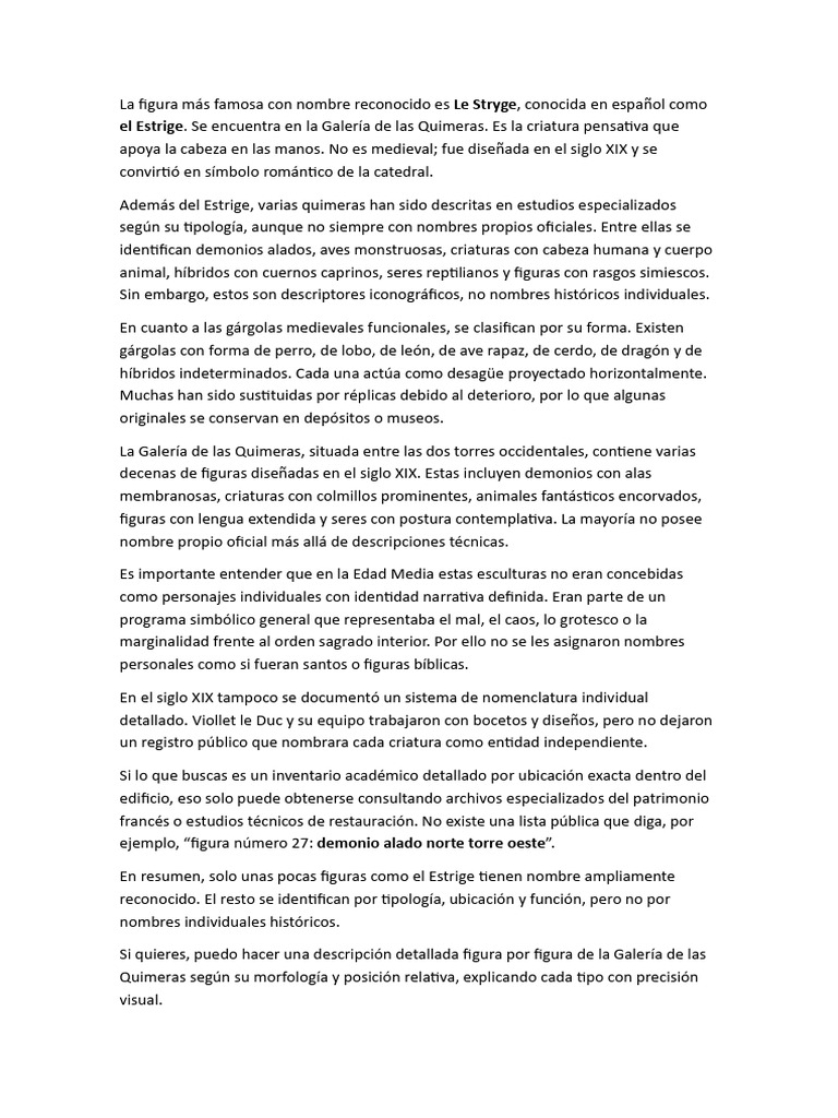 14 El Estrige y Otras Quimeras | PDF | Escultura | Edades medias