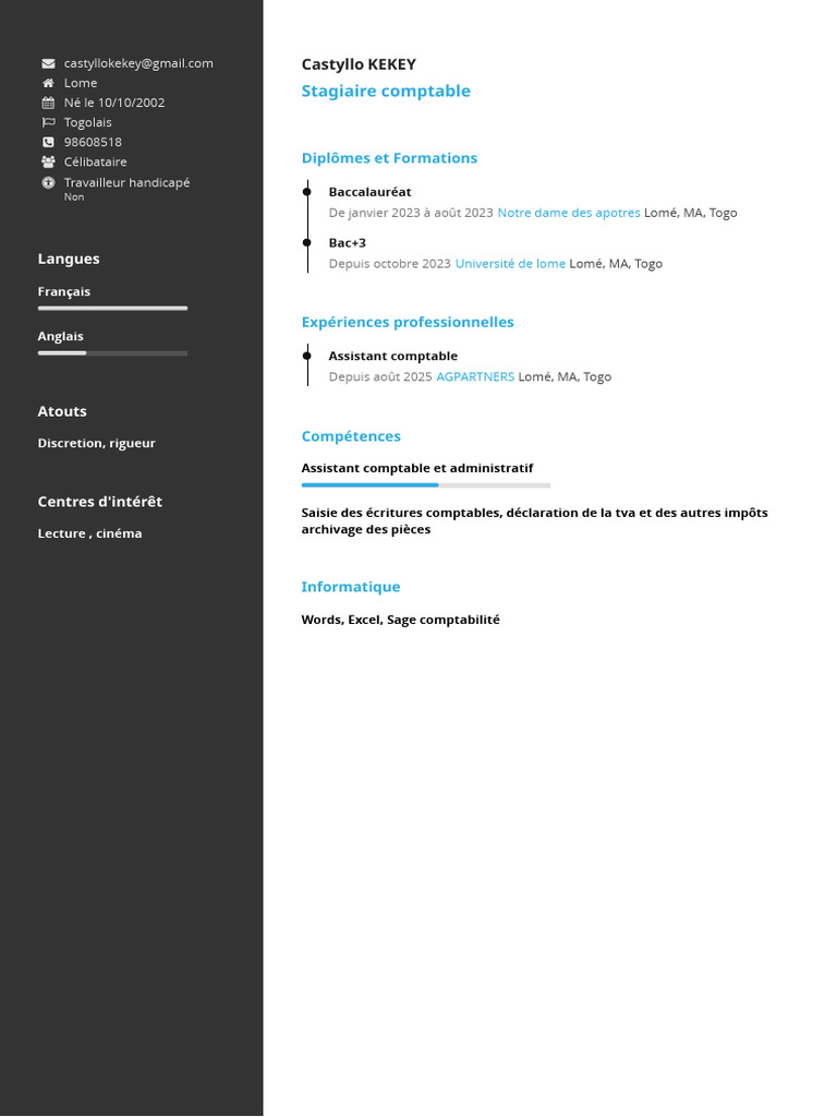 CV 2026-01-31 Castyllo KEKEY | PDF