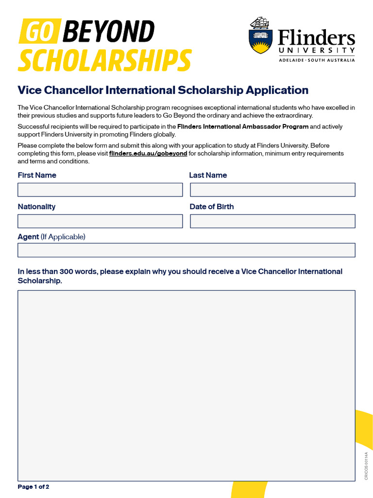 Go Beyond 2021 Scholarshps Vc Application Form (1) | PDF | Leadership