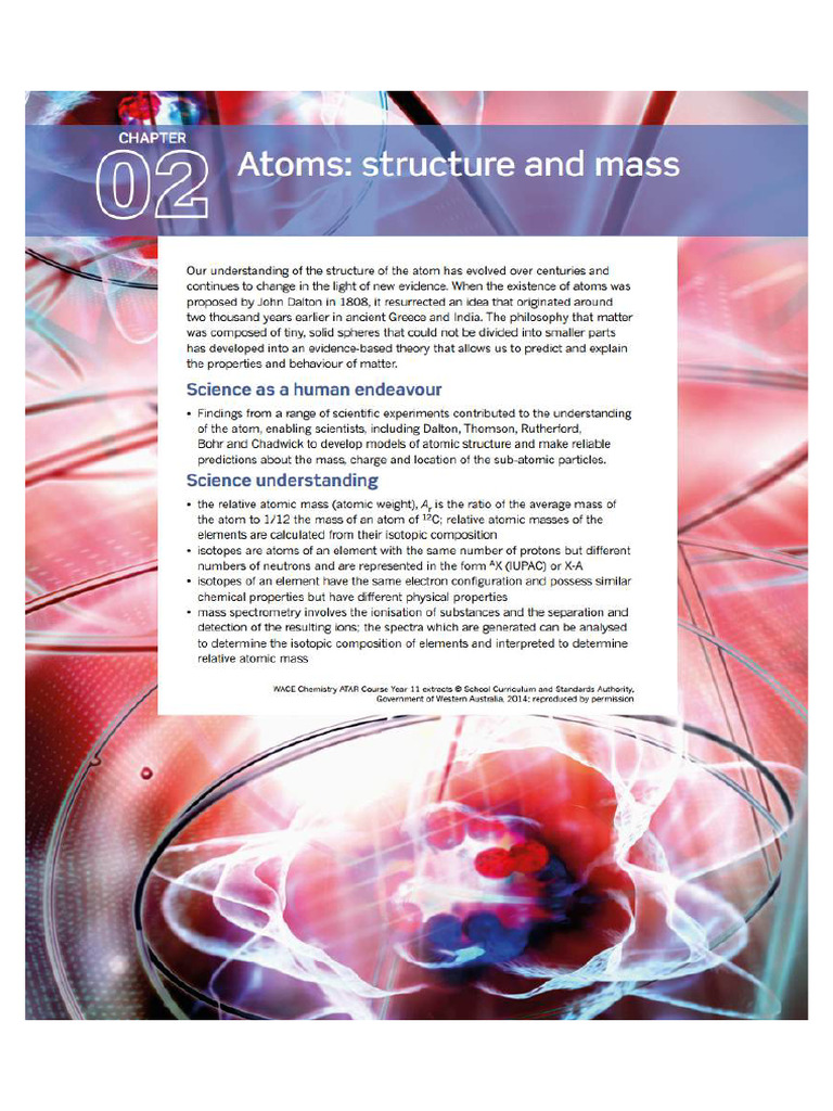 Pearson - Chemistry - Year 11-Chapter-2 | PDF