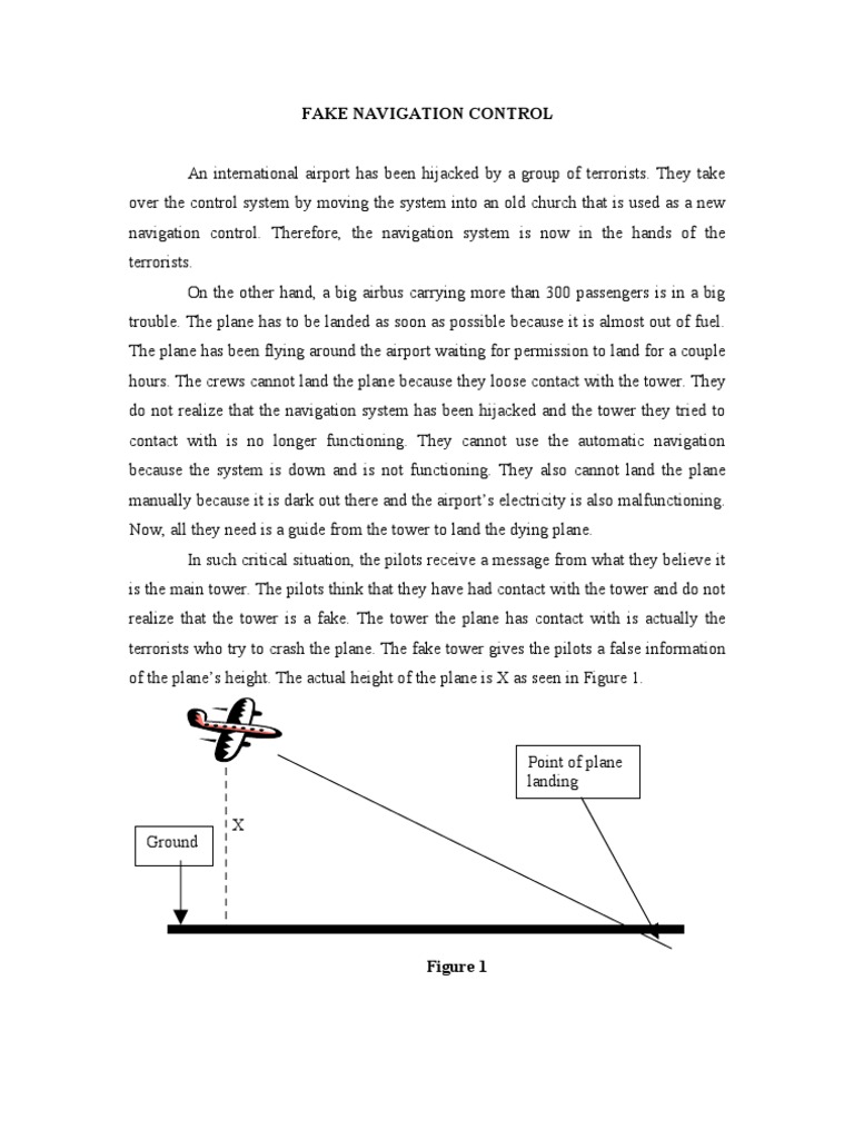 Fake Navigation Control | PDF | Aircraft Hijackings | Crime & Violence