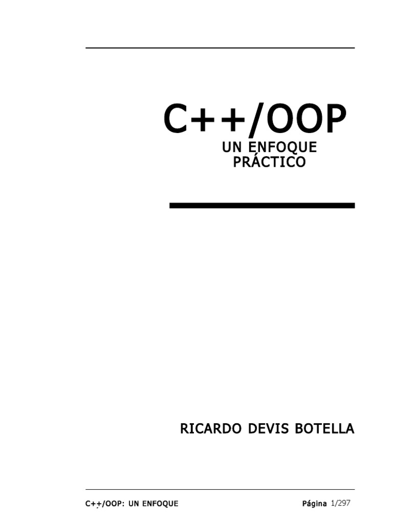 Programacion Orientada A Objetos en Cplusplus | PDF | Objeto ... Programacion Orientada A Objetos en Cplusplus | PDF | Objeto ...