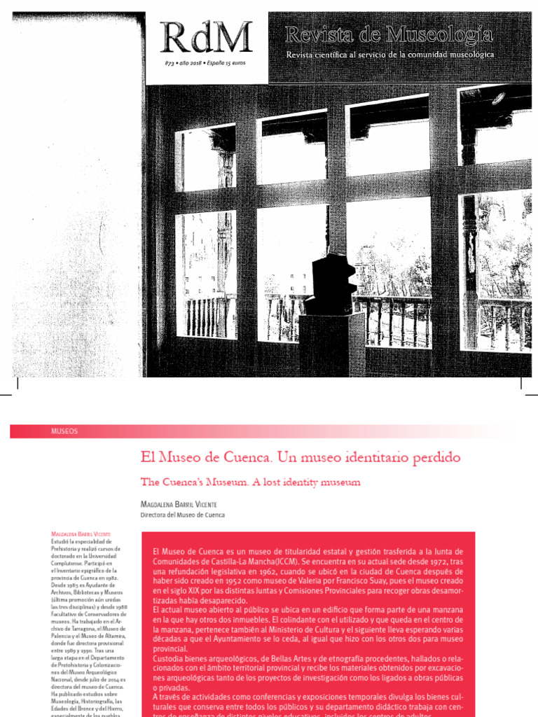 El Museo de Cuenca Un Museo Identitario | PDF | Museo | Patrimonio cultural