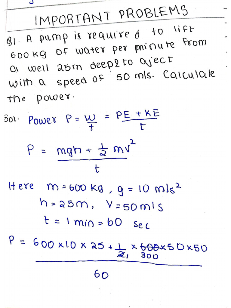 Physics Numericals | PDF
