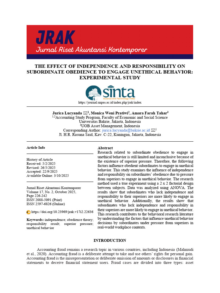 16.+JRAK+-+Lucyanda+et+al+226-242 | PDF | Experiment