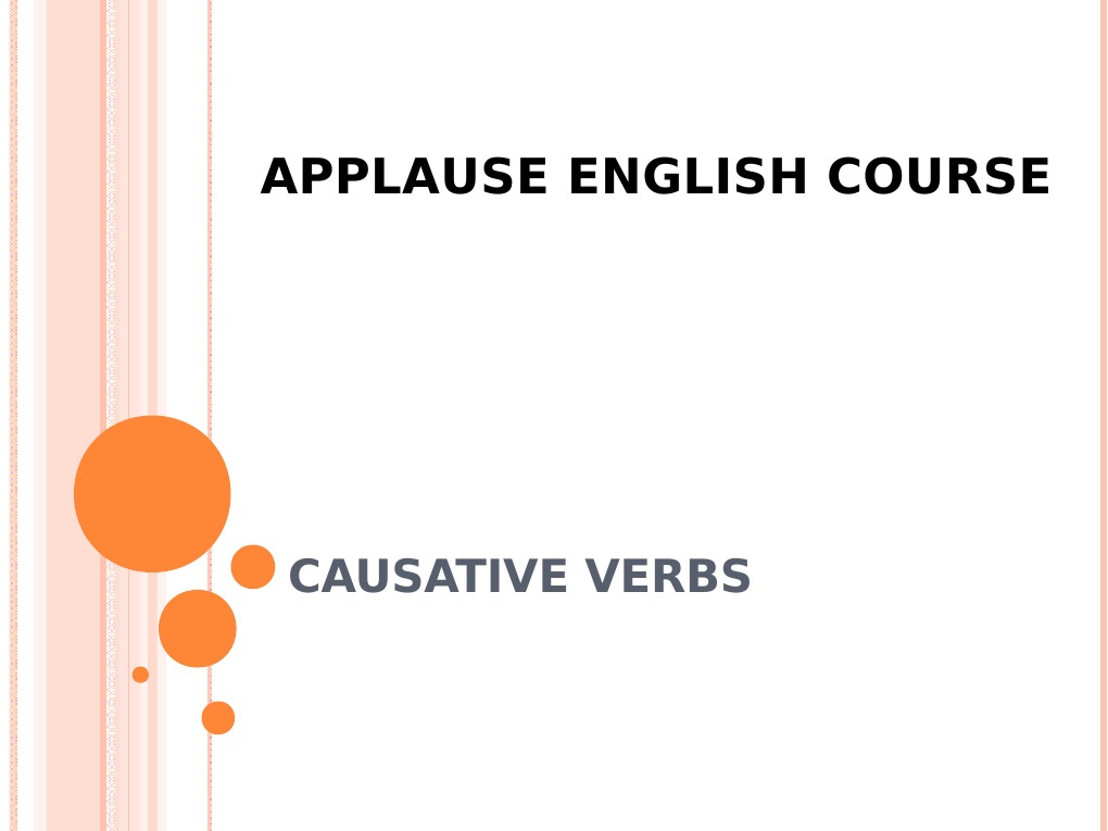 Causative Verbs | PDF | Grammatical Tense | Verb