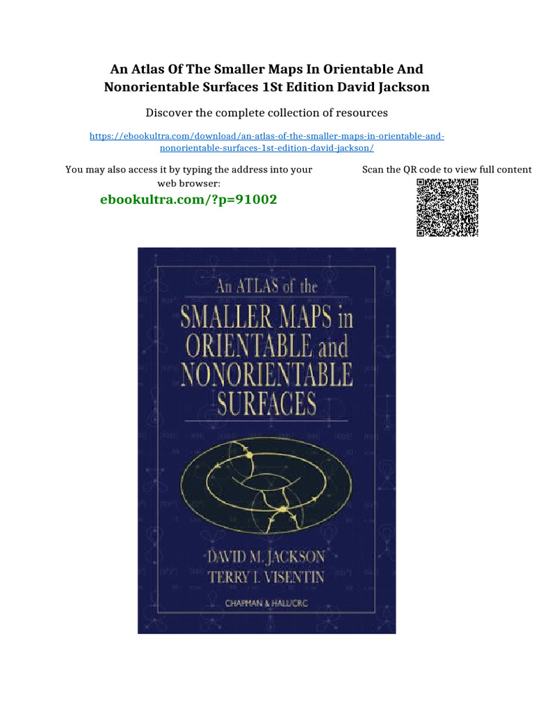 An atlas of the smaller maps in orientable and nonorientable surfaces ...