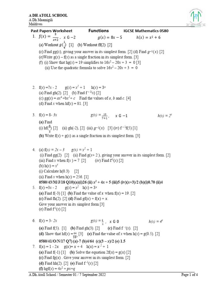 WK5 GR10 MATHS(CFUN) | PDF | Number Theory | Algebra