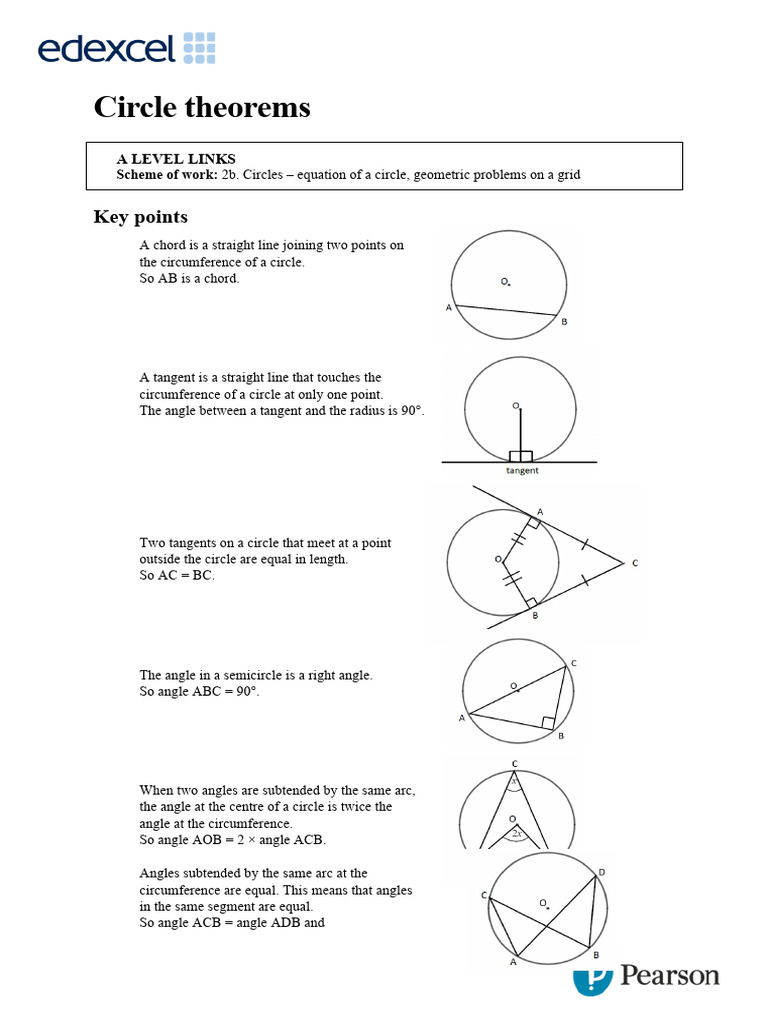 2b Circle Theorems | PDF | Circle | Angle