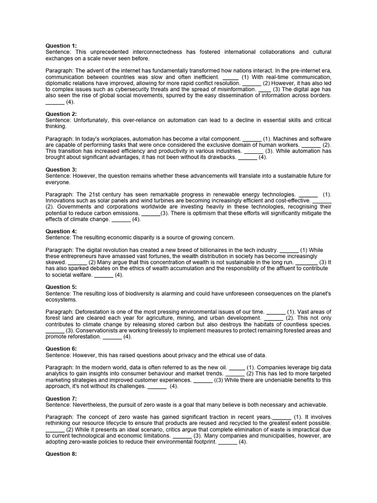 Para Completion | PDF | Agriculture | Sustainability