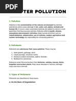 Flowchart of Pollution Sources | PDF