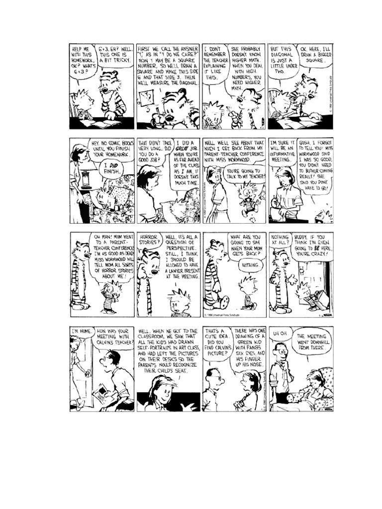 Calvin and Hobbes - Comic Strips | PDF