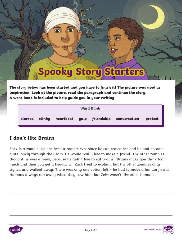 Za HL 1758186508 Intermediate Phase English Term 4 Spooky Story Starter ...