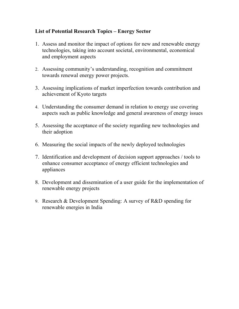 Topics Energy | PDF | Business | Science & Mathematics