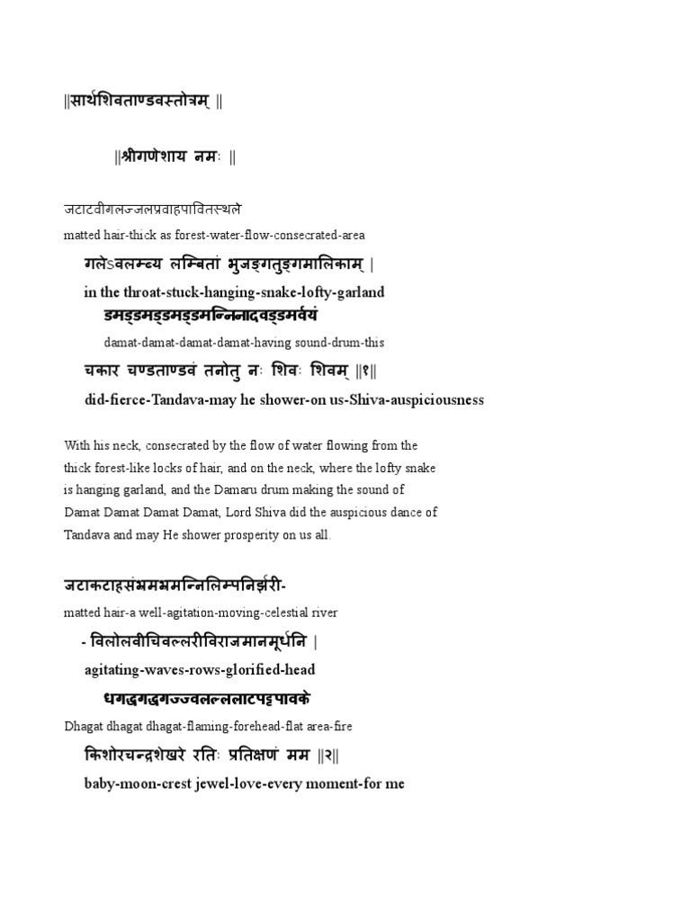 Shiv Tandav | PDF | Hindu Mythology | Hindu Literature