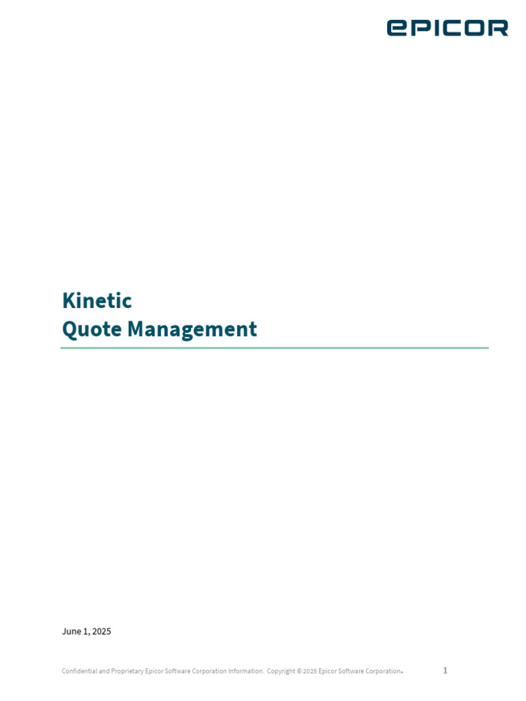 Kinetic Quote Management Workbook v3 | PDF | Software | Prices