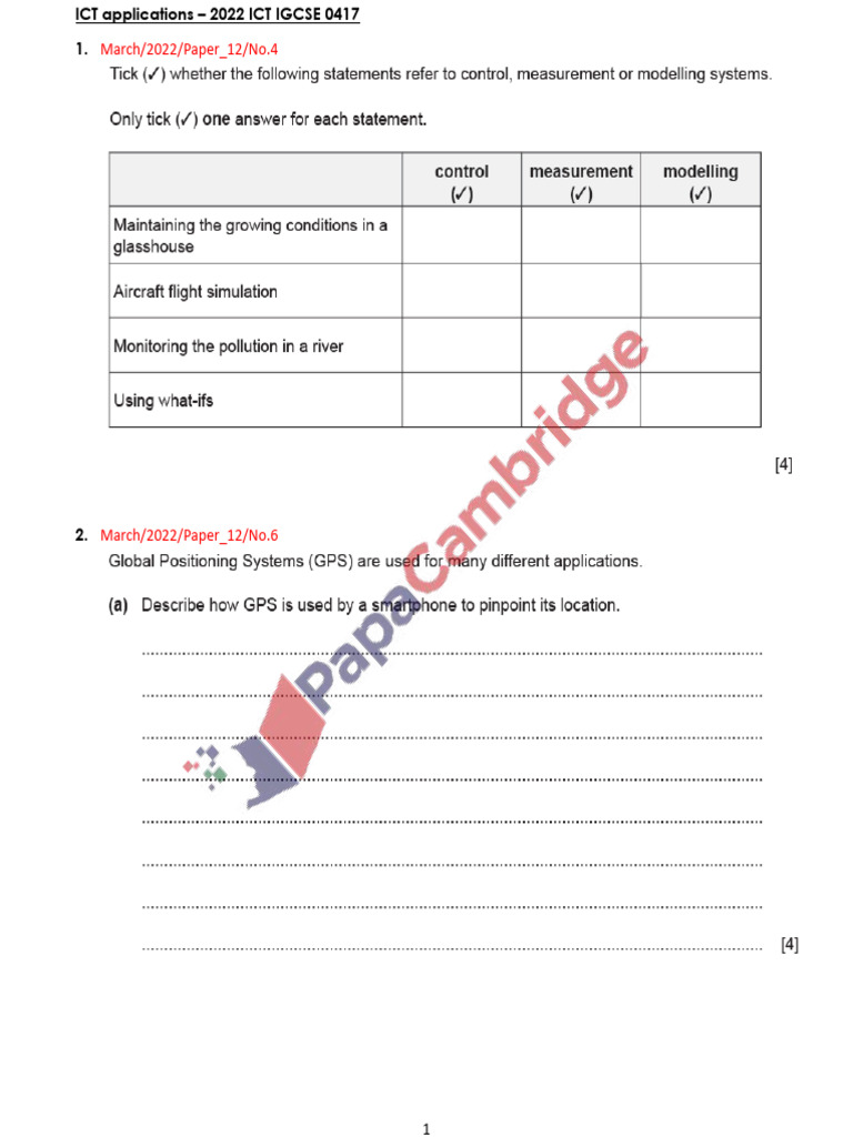2022 ICT Applications IGCSE 0417 | PDF