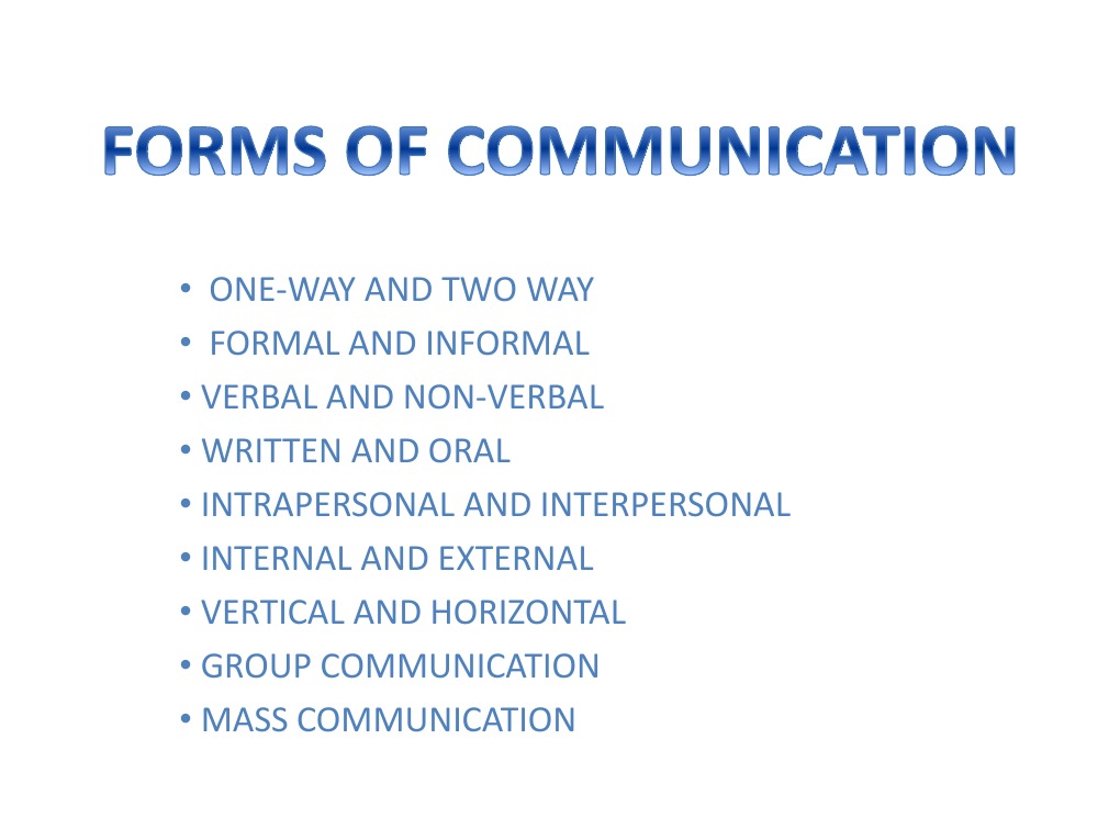 2 Forms of Communication | PDF | Interpersonal Communication ...