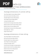 Average Body Dimensions for Men and Women | PDF