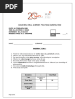 Grade 8 Natural Science Test Term 2 | PDF
