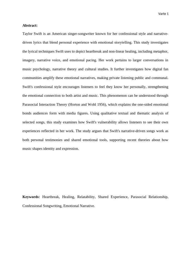 Taylor Swift | PDF | Narrative | Metaphor