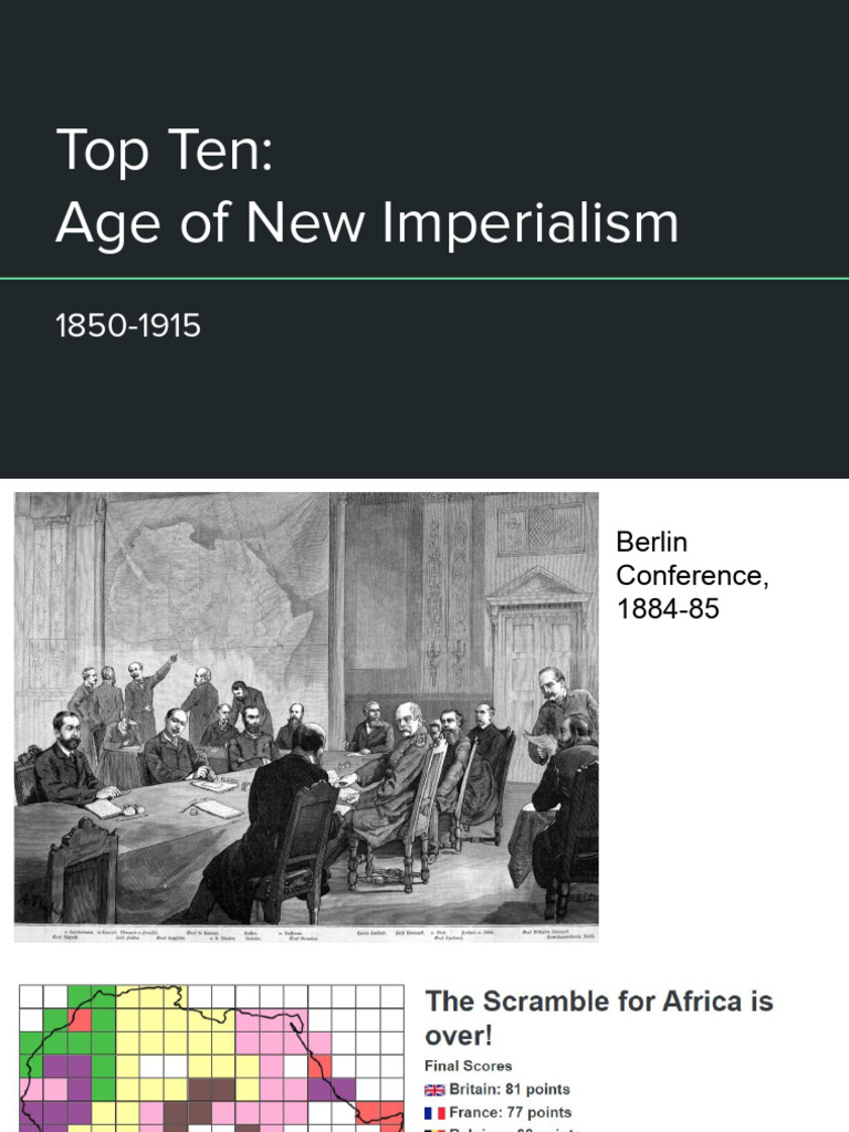 Top Ten - Age of New Imperialism - Google Slides | PDF | Imperialism ...