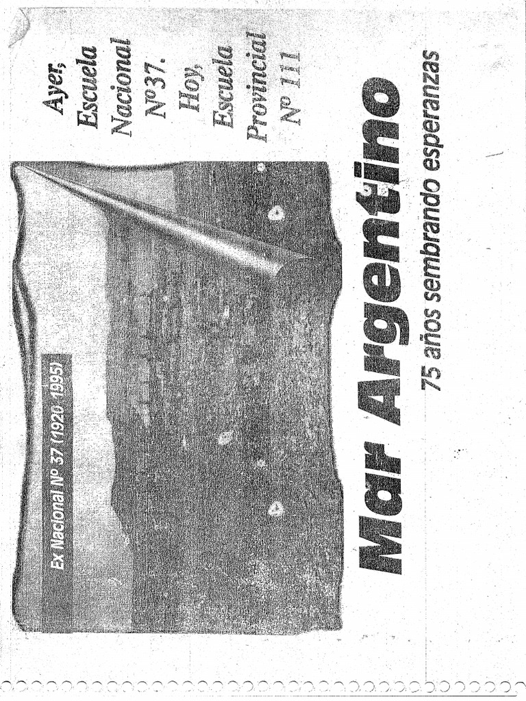 Escuela N111 Mar Argentino Historia | PDF