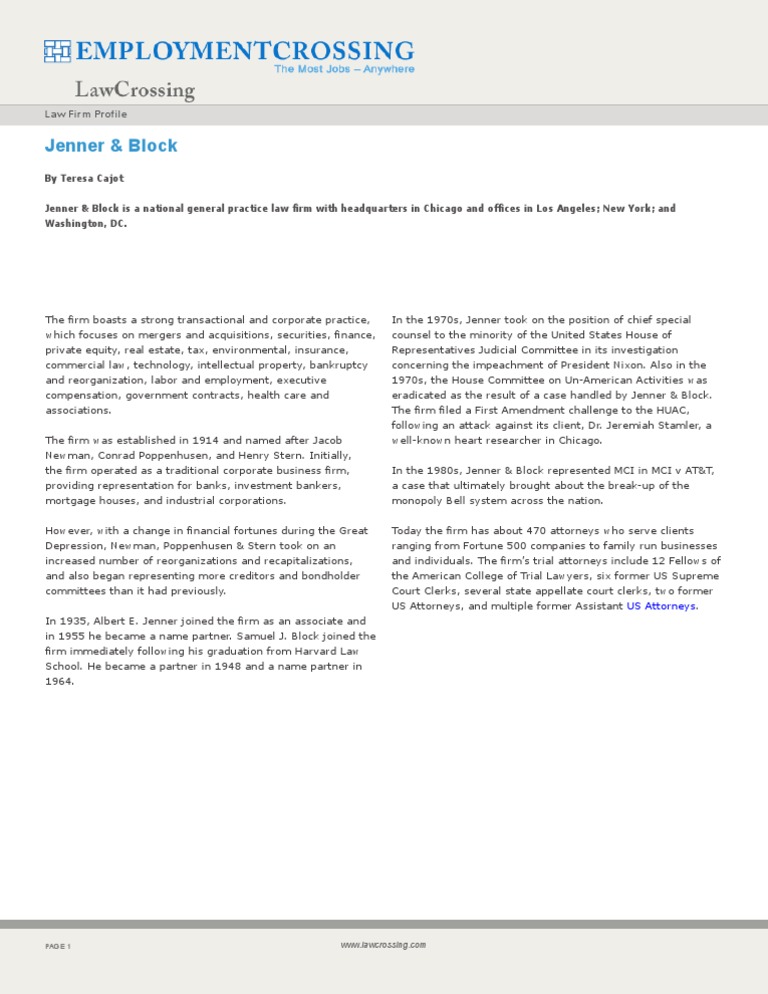 Jenner & Block | PDF