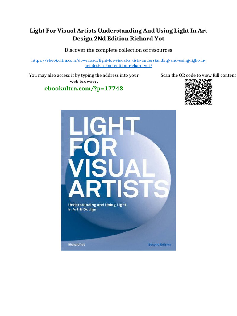 Light For Visual Artists Understanding and Using Light in Art Design ...