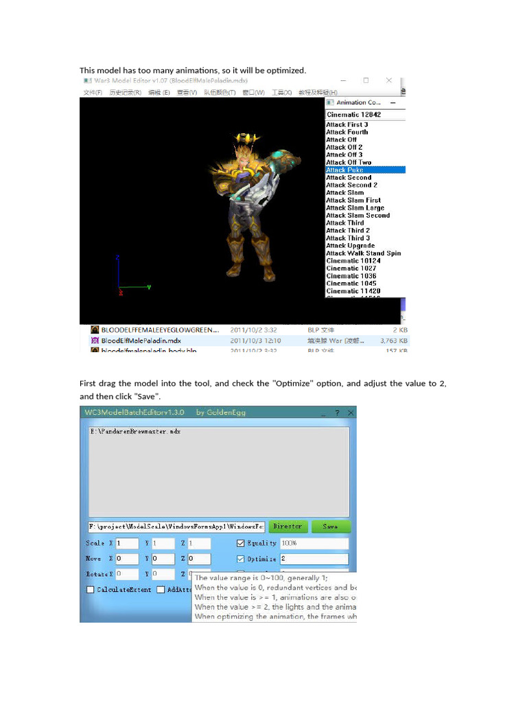(Tutorial) Quick Delete Wc3 Model Animations | PDF