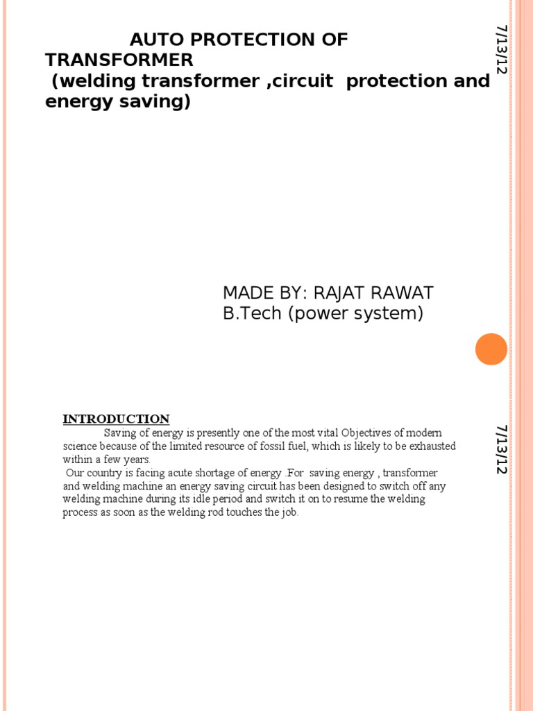 Welding Transformer | PDF | Soldering | Rectifier
