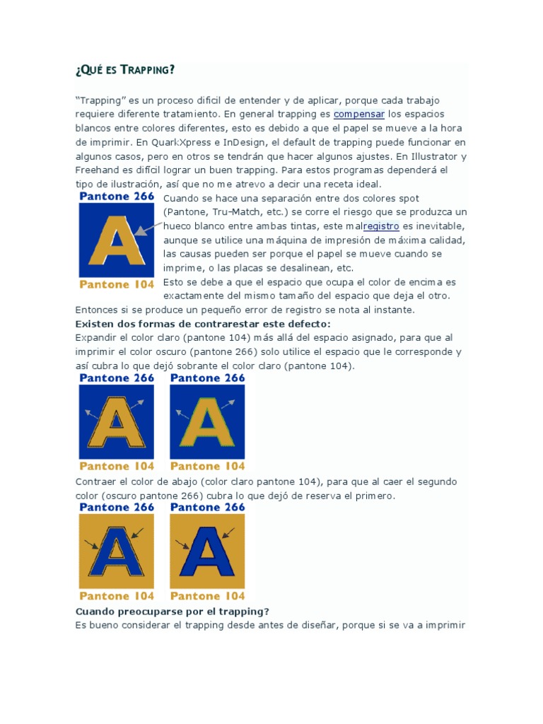 Qué Es Trapping | PDF | Ilustrador Adobe | Color