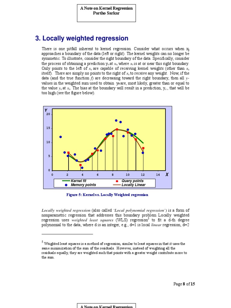 Kernel Regression Section3 Pdf Regression Analysis Linear Regression