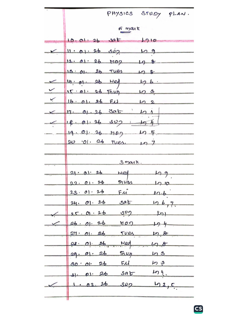 Physics Study Plan | PDF