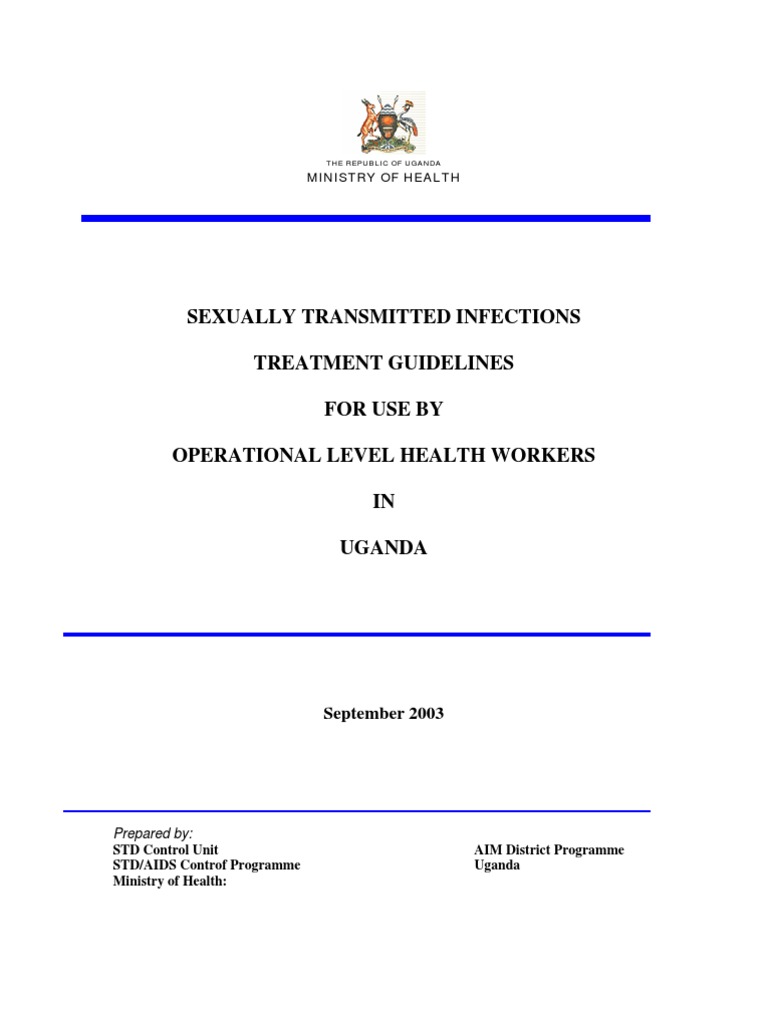 STD Treatment Guideline HCP | PDF | Sexually Transmitted Infection ...