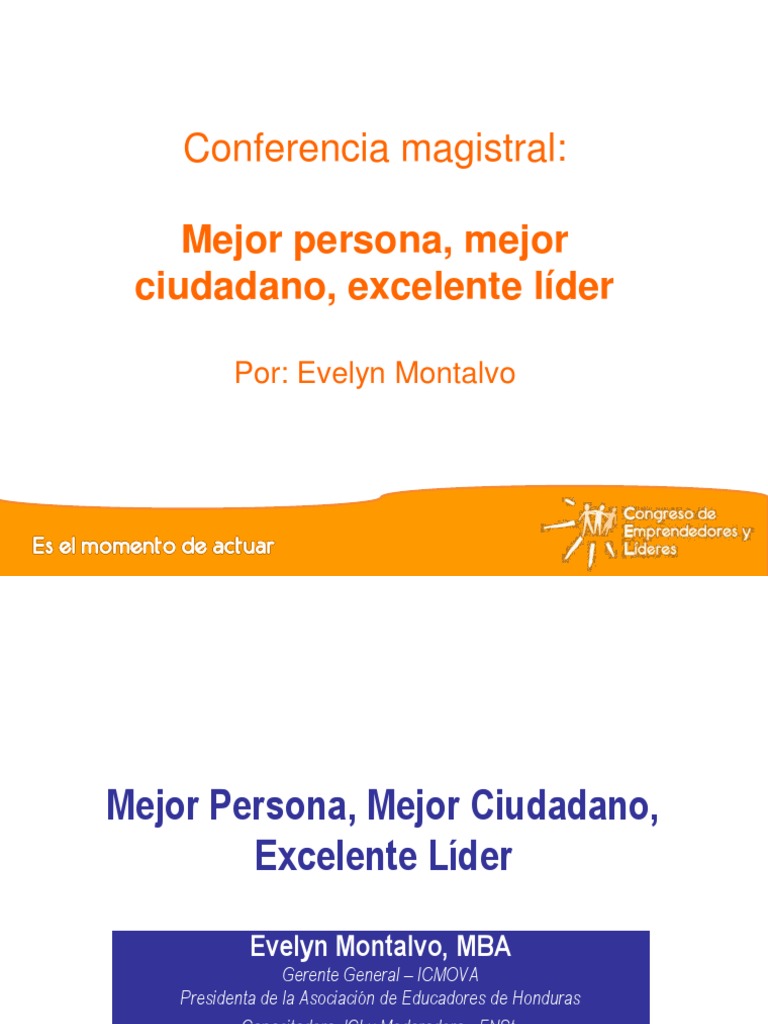 Mejor Persona, Mejor Ciudadano, Excelente Líder | PDF | Liderazgo ...