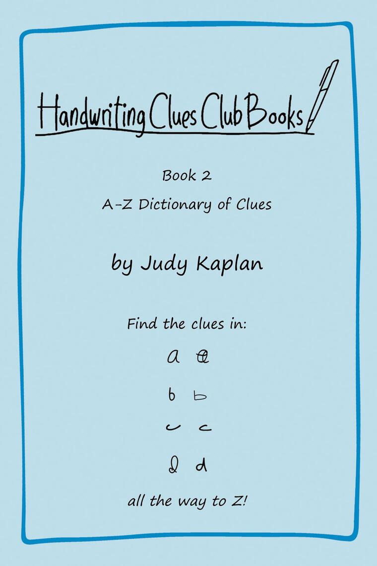 Handwriting Clues Club Books Series by Judy Kaplan, Wayne Ramirez ...