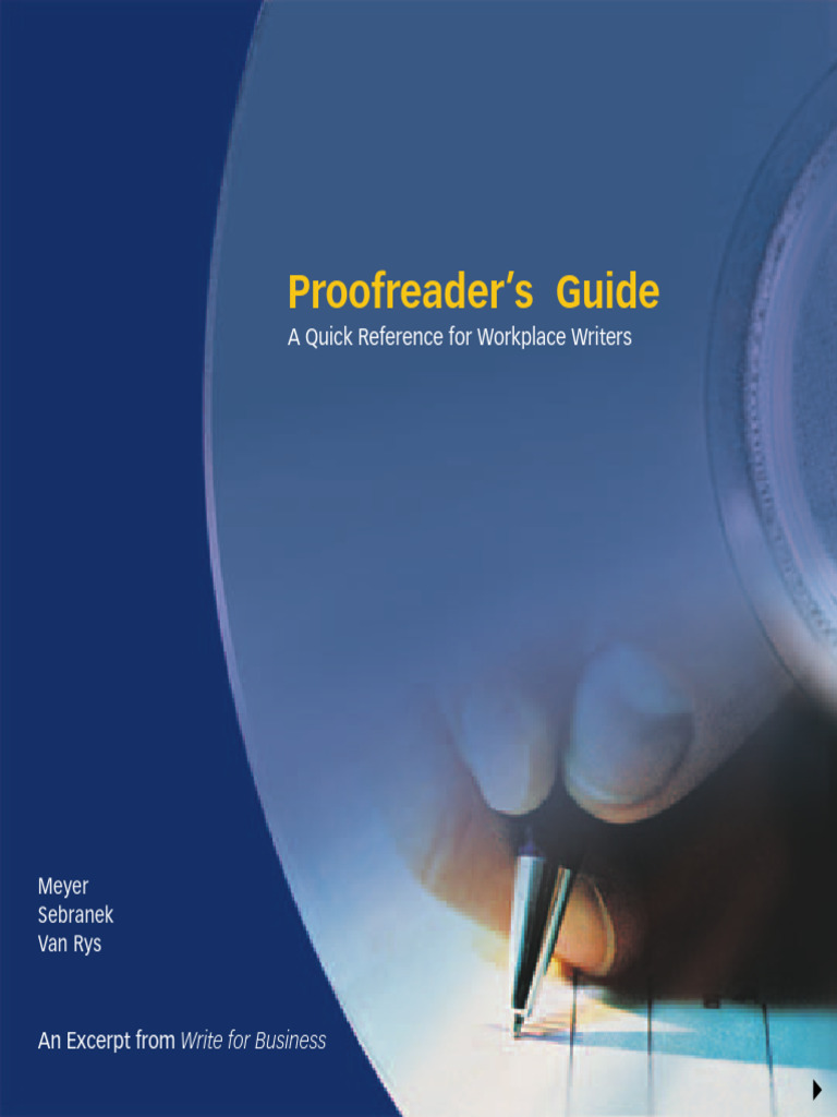 Proofreader's Guide by UpWrite Press (Ebook) - Read free for 30 days