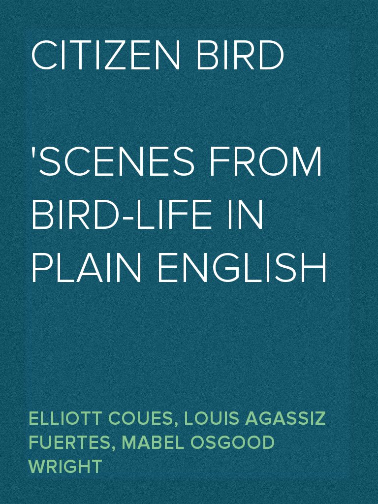 Citizen Bird Scenes from Bird-Life in Plain English for Beginners by ...