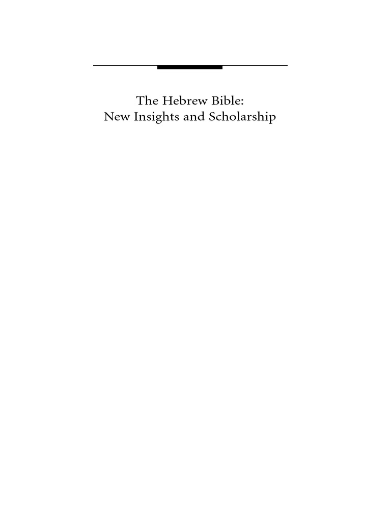 The Hebrew Bible by NYU Press (Ebook) - Read free for 30 days