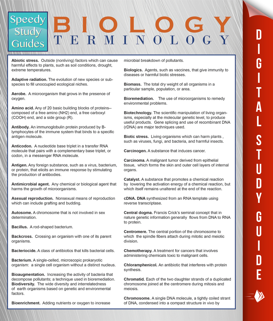 Biology Terminology (Speedy Study Guides) by Speedy Publishing (Ebook ...
