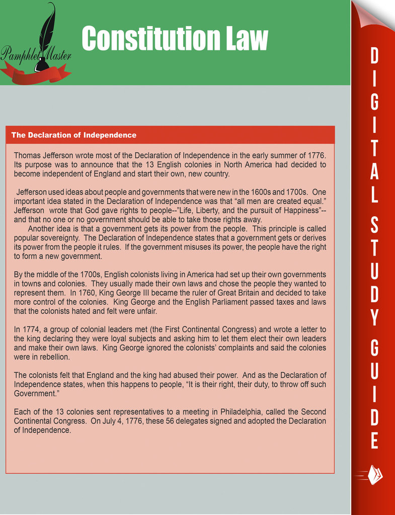 Constitution Law by Pamphlet Master (Ebook) - Read free for 30 days