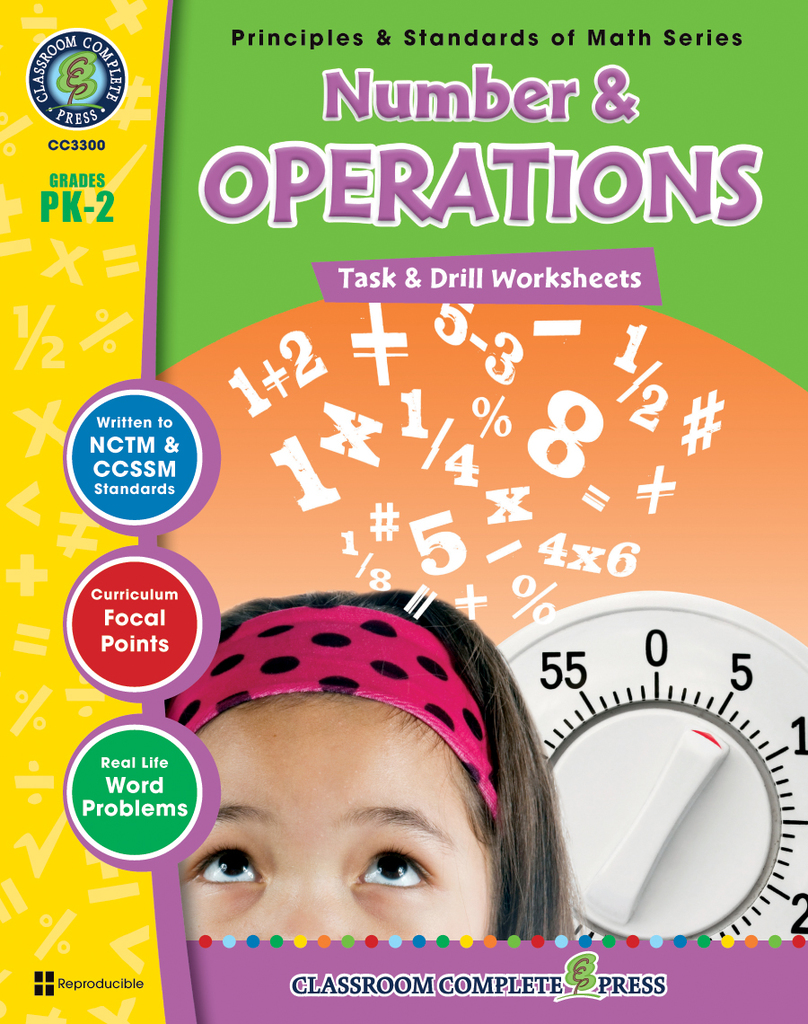 Number & Operations - Task & Drill Sheets Gr. PK-2 by Nat Reed (Ebook ...